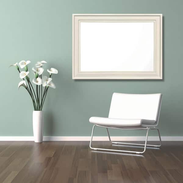 Large Rectangle Light Grey Contemporary Mirror (42 in. H x 30 in. W ...