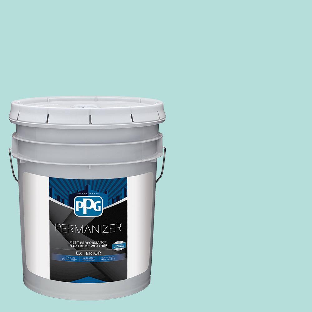 PERMANIZER 5 gal. PPG1231-3 Minerva Satin Exterior Paint PPG1231-3PZ ...