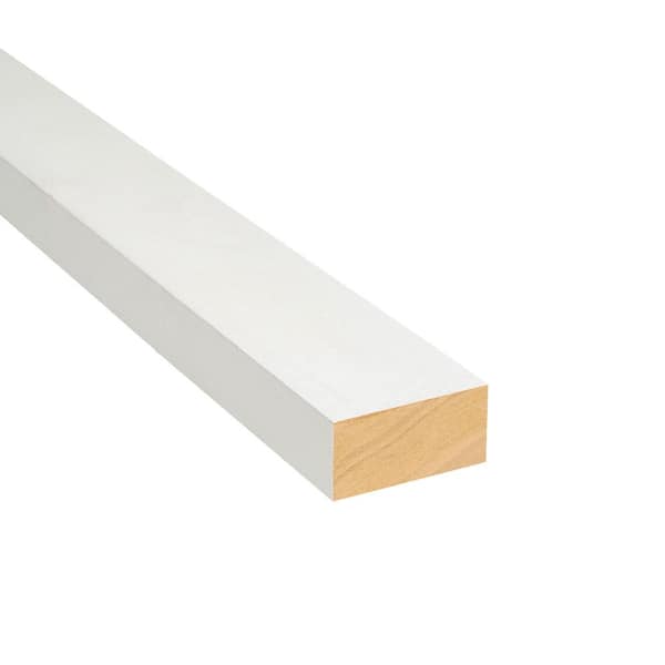 Weaber 1 in. x 2 in. x 12 ft. Finger Jointed Primed Poplar S4S 17420 ...