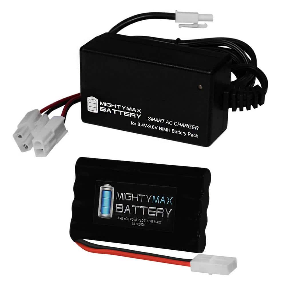 MIGHTY MAX BATTERY 9.6V 2000mAh NiMH Battery For Fast Traxx and Typhoon ...