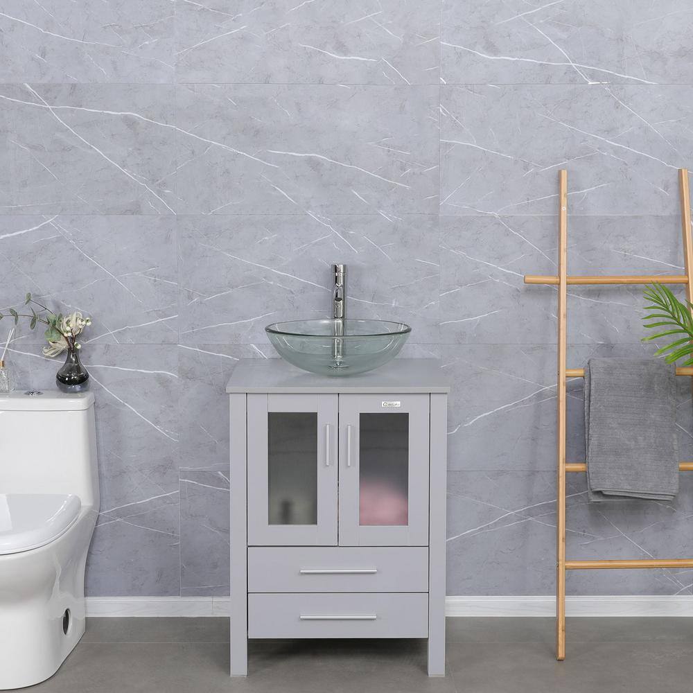 Reviews for eclife 24 in. W x 20 in. D x 32 in. H Single Sink Bath ...