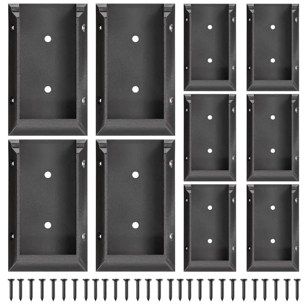 Afoxsos 10-Sturdy Nylon Deck Railing Brackets Connectors with Screws ...