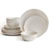 Over and Back 12-pc Cream Dinnerware Set (Service of 4) 922512 - The ...