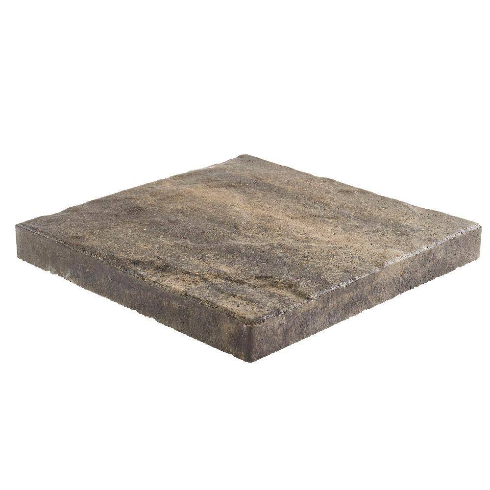 Pavestone Taverna Square 16 in. L x 16 in. W x 2 in. H Chicago Blend ...