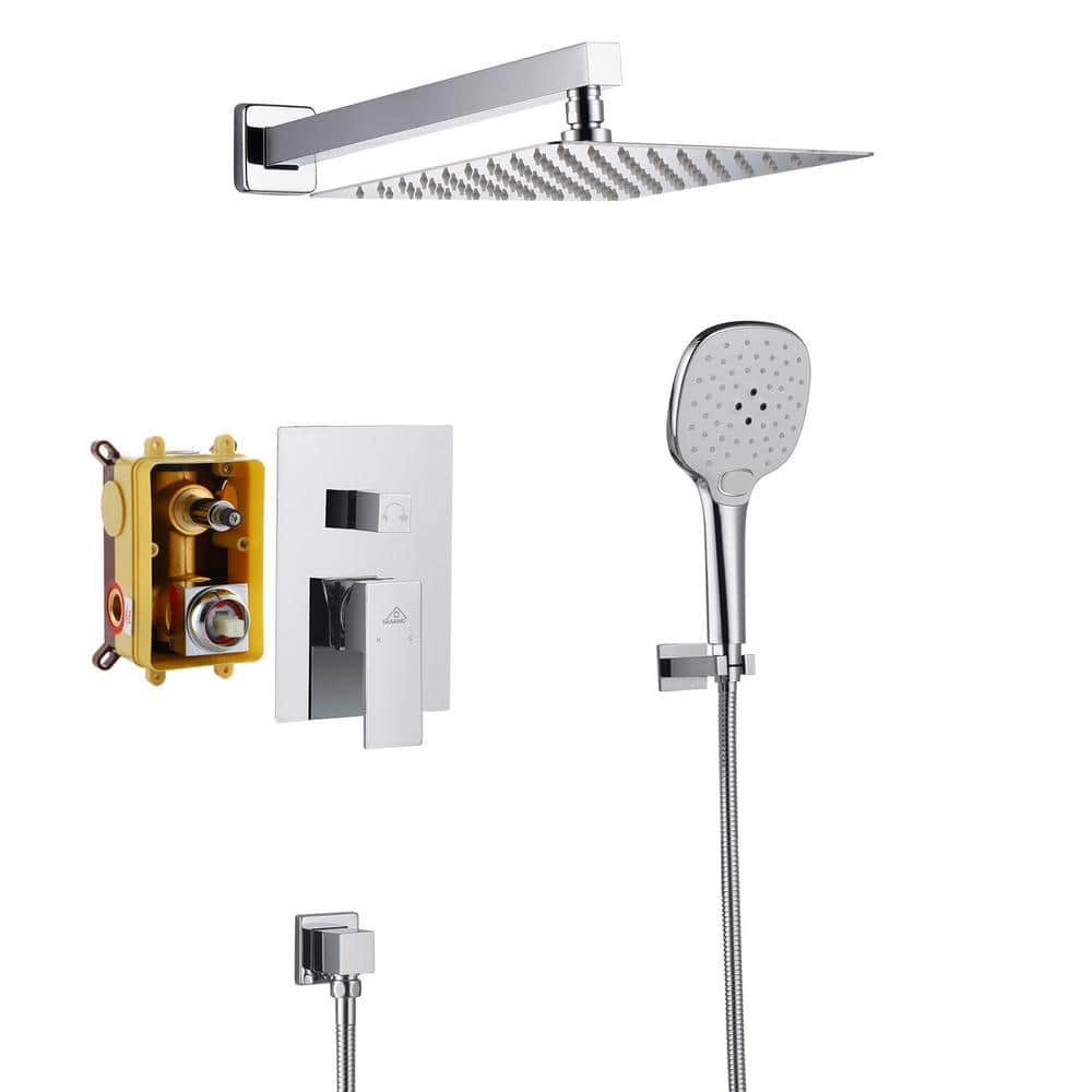 cadeninc 3-Spray 10 in. Dual Wall Mounted Shower Heads Shower System 2 ...