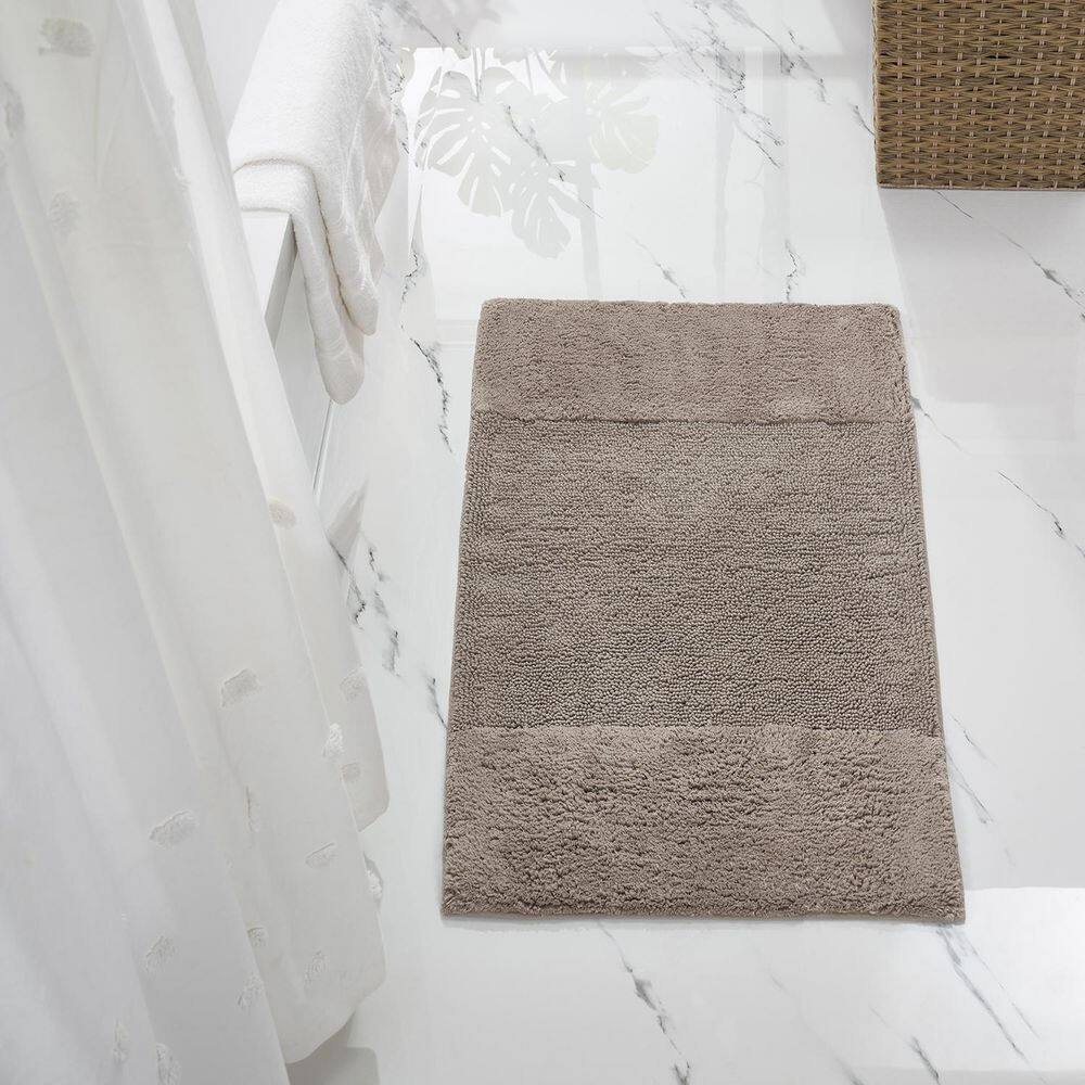 Better Trends Granada 24 in. x 40 in. Sand 100% Cotton Rectangle Bath ...