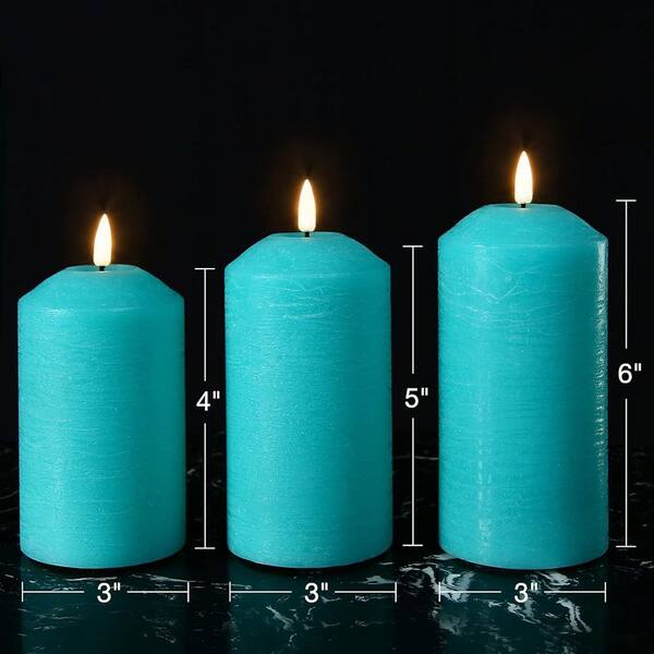 Turquoise Blue Candles