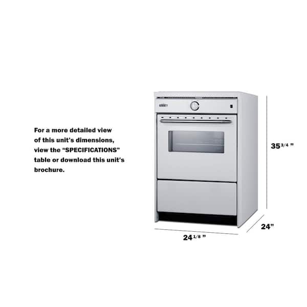 Summit Appliance 24 in. 4 Elements 2.92 cu. ft. Induction Range in ...