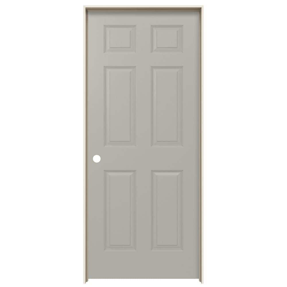JELD-WEN 32 in. x 80 in. Colonist Vanilla Painted Right-Hand Smooth ...