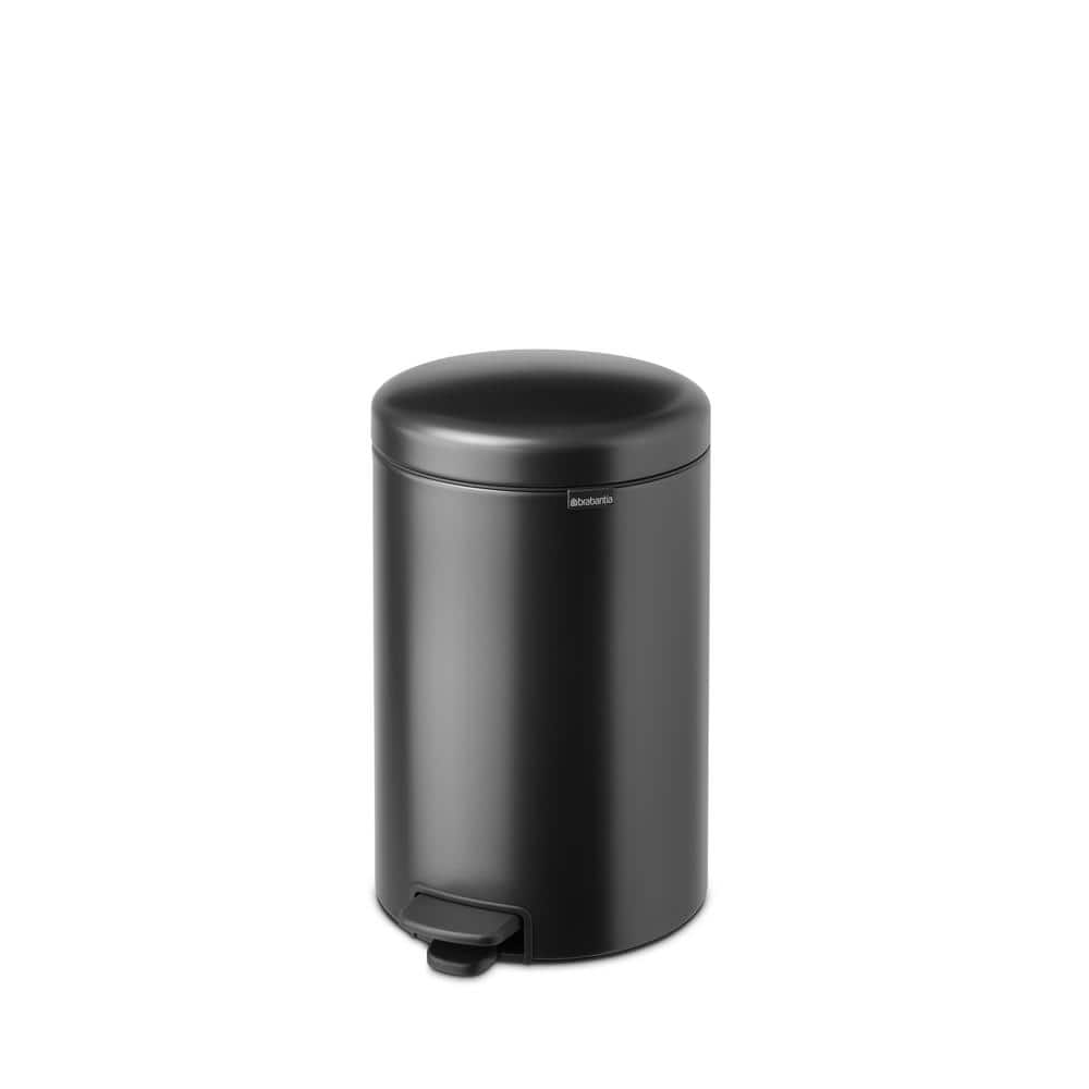 Brabantia NewIcon 5.3 Gal. (20 l) Confident Gray Step-On Trash Can ...