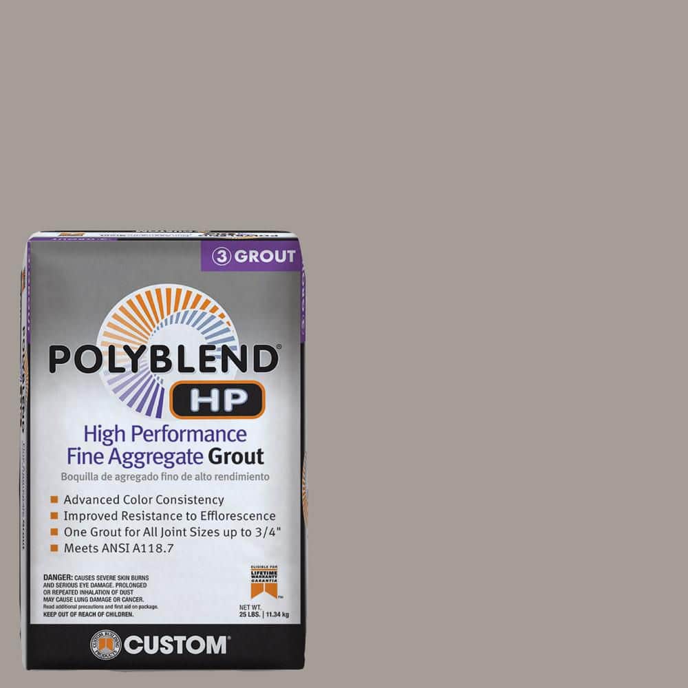 Custom Building Products Polyblend HP #542 Graystone 25 lbs. High ...