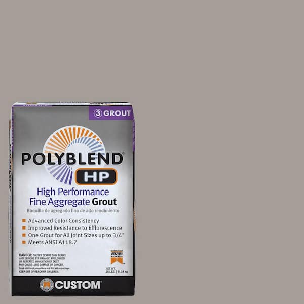 Custom Building Products Polyblend HP #542 Graystone 25 lbs. High ...