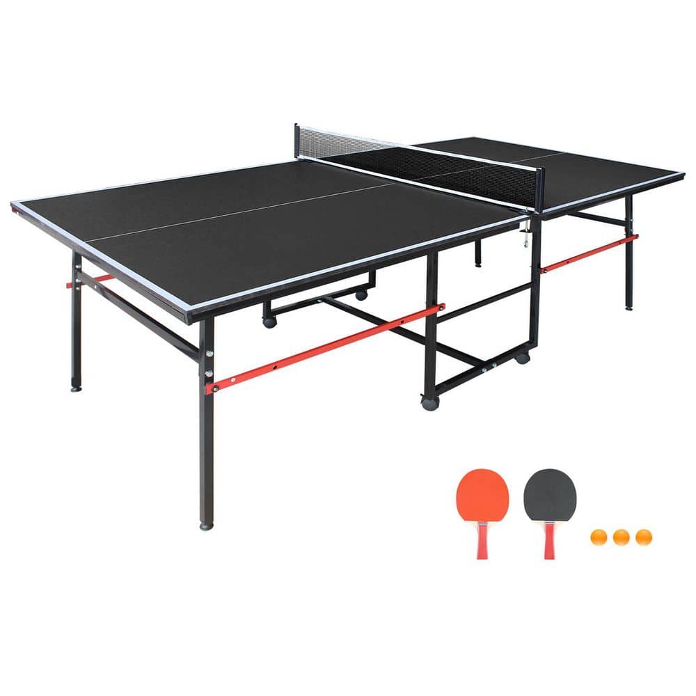 8-foot medium-sized ping-pong table including net, 2 ping-pong paddles ...