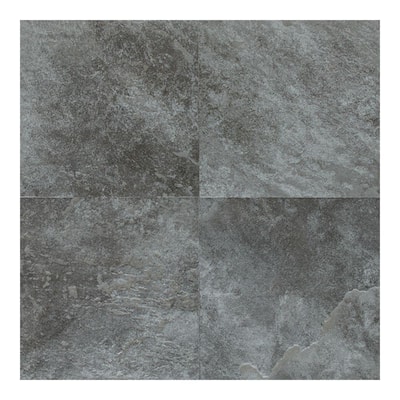 Daltile Continental Slate English Grey 12 in. x 12 in. Porcelain Floor ...