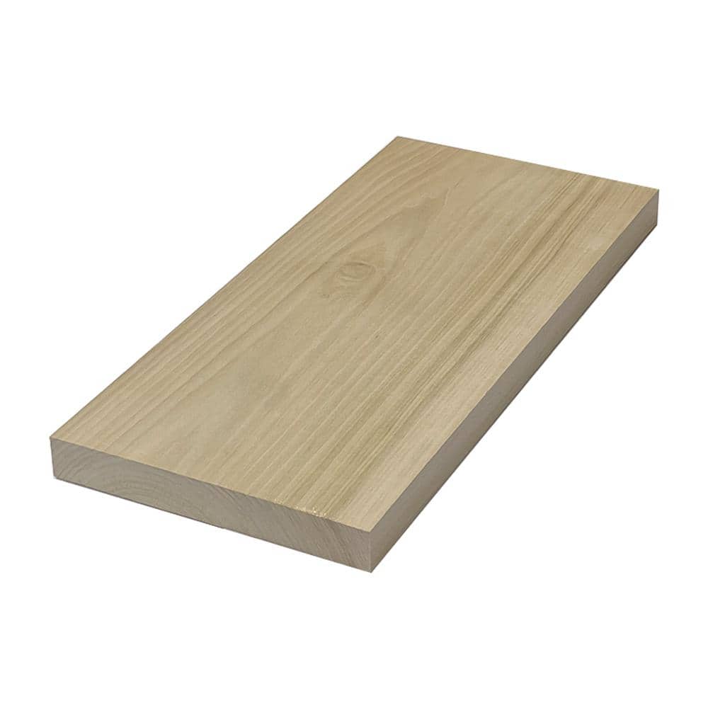 Swaner Hardwood 2 in. x 12 in. x 6 ft. Poplar S4S Board OL08110872PO ...