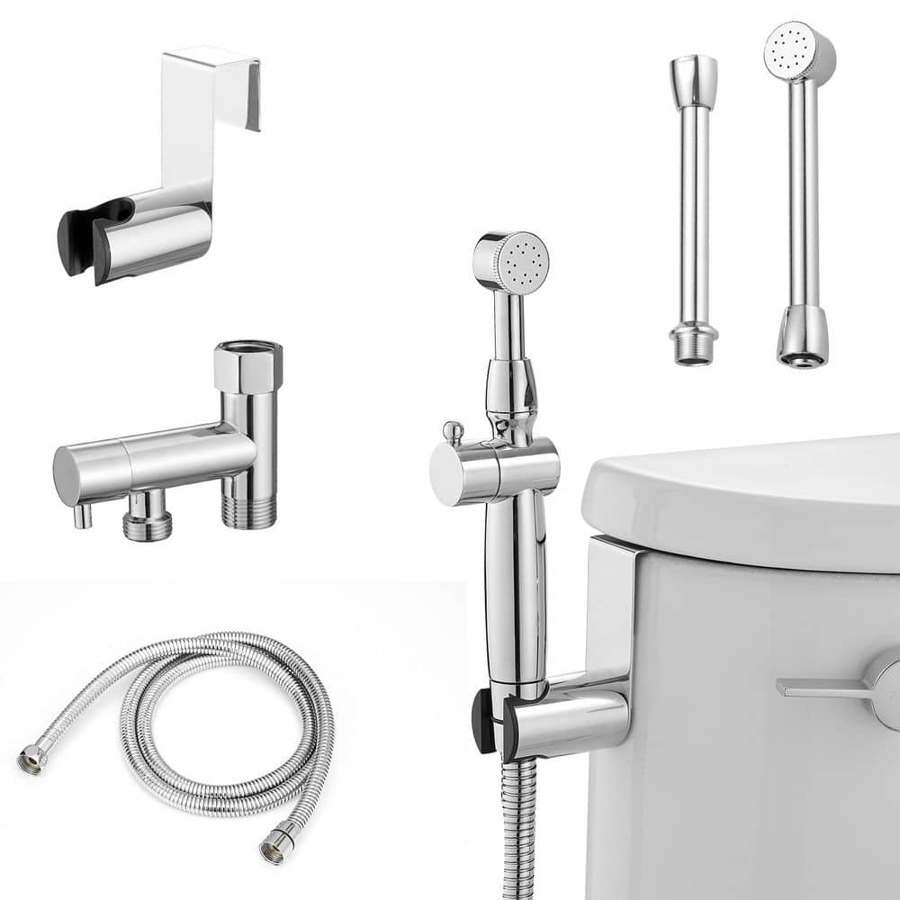 BWE Non-Electric Handheld Bidet Attachment in Chrome CK-PQ-005-C - The ...