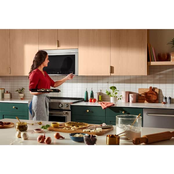 KitchenAid Multifunction Over the Range Microwave Oven with Flush Built in Design PrintShield Stainless KMMF530PPS