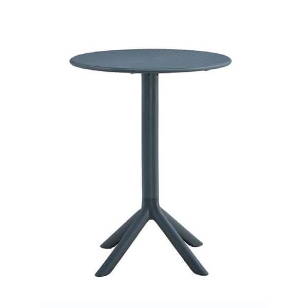 3-Piece Premium Ocean Plastic Outdoor Bistro Set with Two Arm Chairs ...