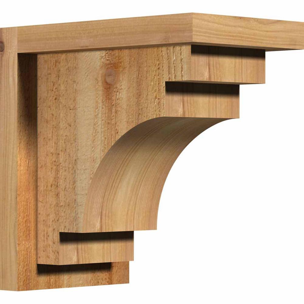Ekena Millwork 6 in. x 10 in. x 10 in. Western Red Cedar Mediterranean ...