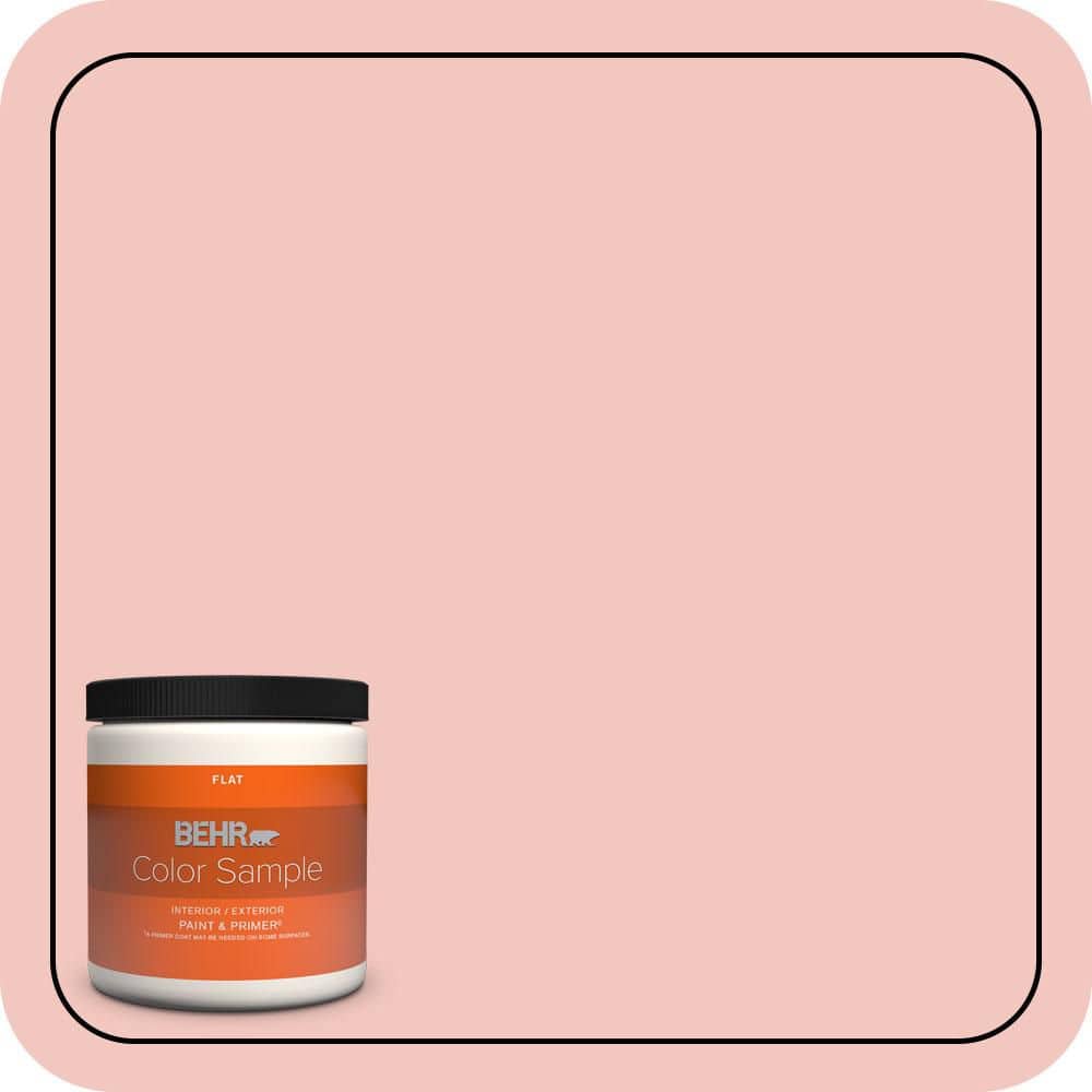 BEHR PREMIUM PLUS 8 oz. #M170-2 Prairie Rose Flat Interior/Exterior ...