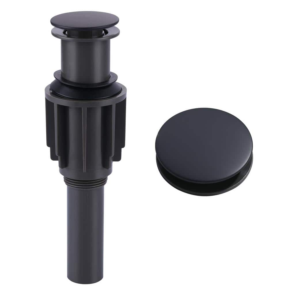 ALEASHA Drain Assembly Stopper without Overflow in Matte Black AL-6A04B ...