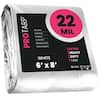 PROTARP 6 ft. x 8 ft. White 22 Mil Heavy Duty Polyethylene Tarp ...