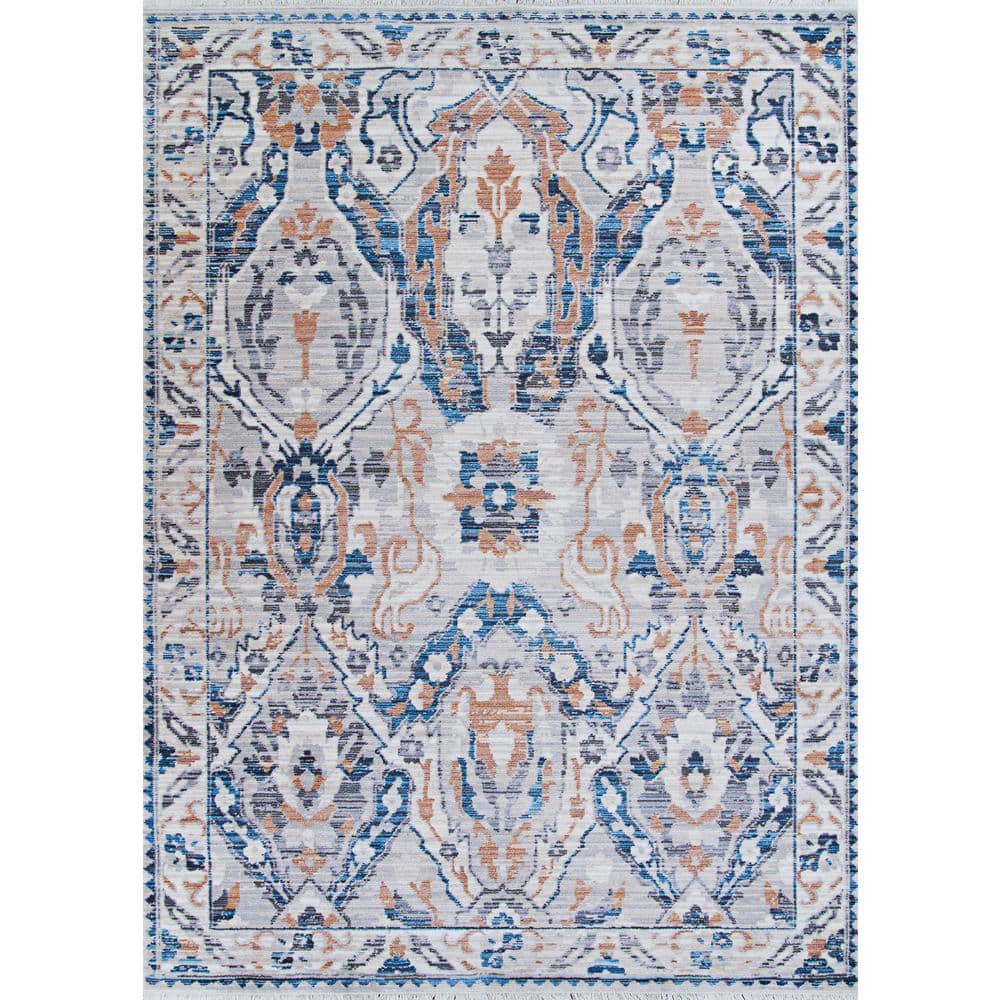 Couristan Bliss Zagros Greige 4 ft. x 6 ft. Area Rug 73450673311511T ...