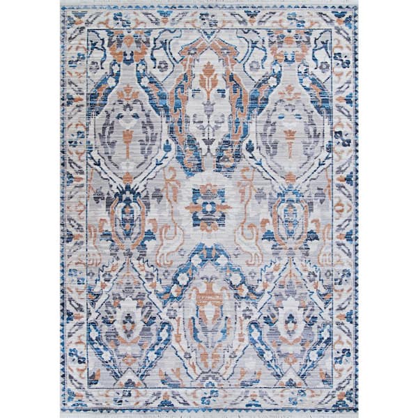 Couristan Bliss Zagros Greige 4 ft. x 6 ft. Area Rug 73450673311511T ...
