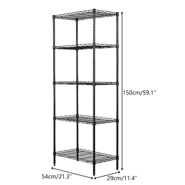 Metal freestanding shelves store