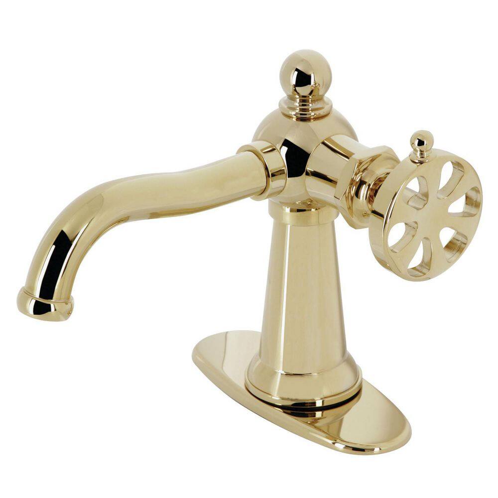 Kingston Brass Belknap Single-Handle Single Hole Bathroom Faucet with ...