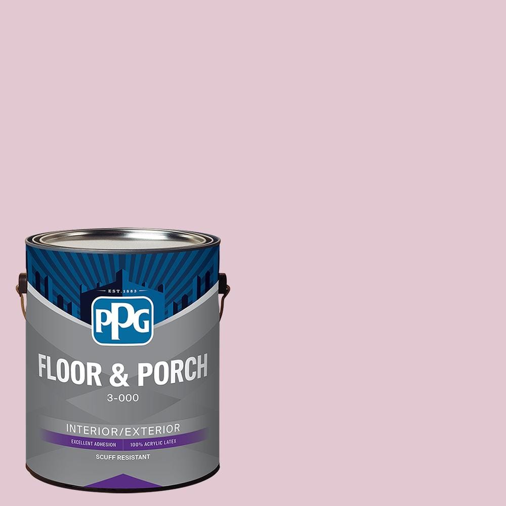 PPG 1 gal. PPG1044-3 Tinted Rosewood Satin Interior/Exterior Floor and ...