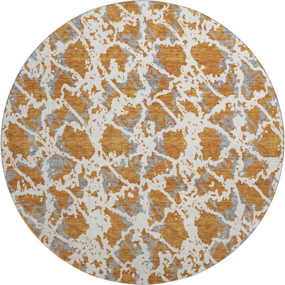 Addison Rugs Mayfield Premium Machine Washable Abstract AMF969 Copper 8 ...