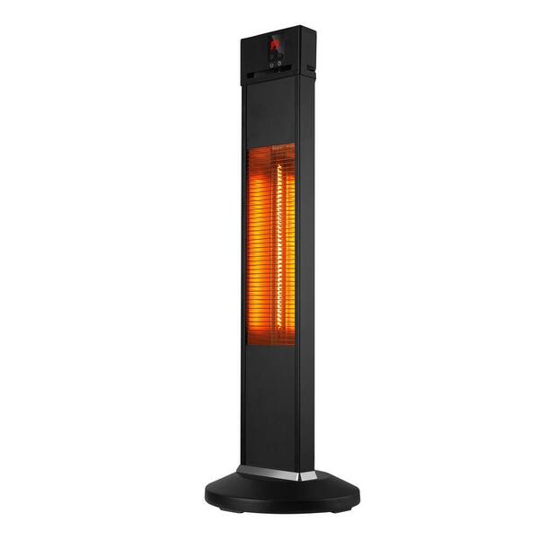Edendirect 1500-Watt 31.69 in.Electric Black Portable Vertical Infrared ...