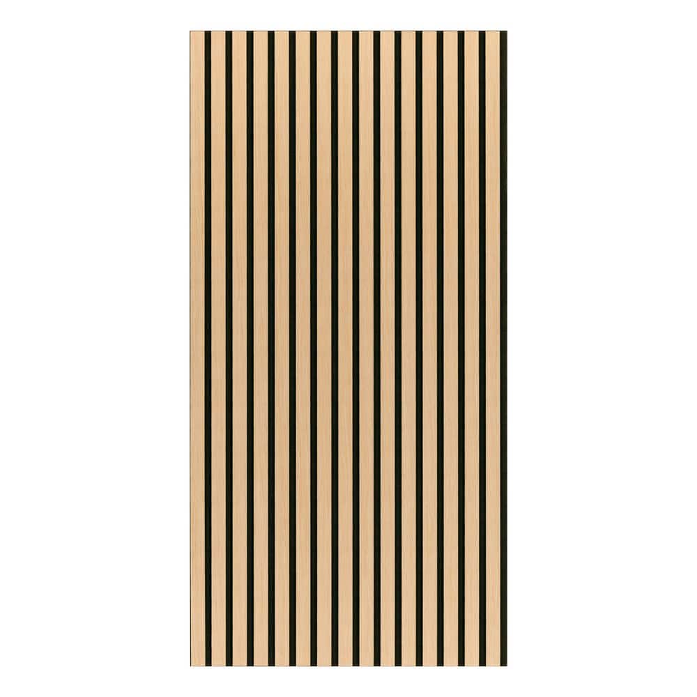 MSI Harmony Almond 0.80 in x 24 in. X 48 in. Brown Wood Sound Absorbing ...