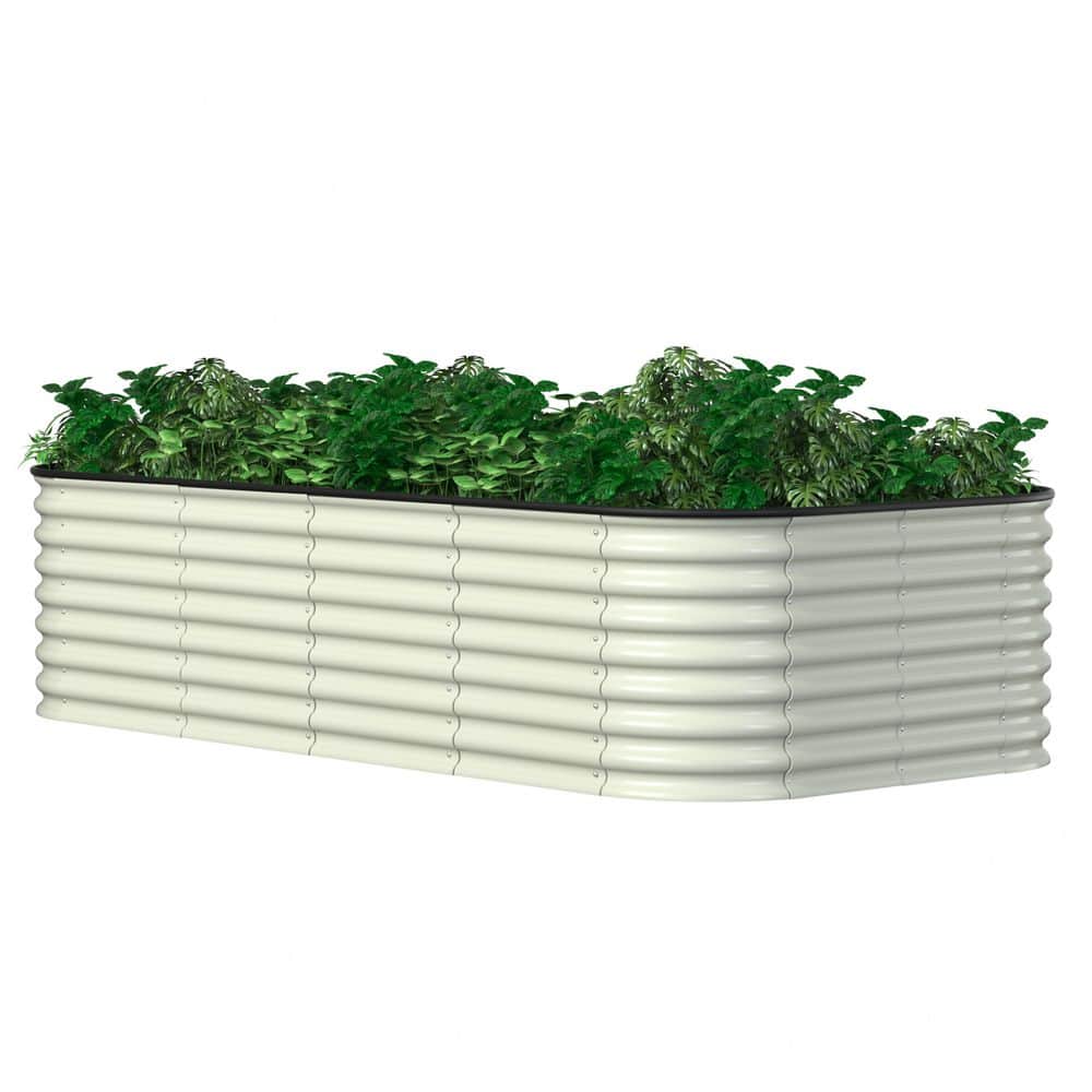 Reviews for VEIKOUS 8 ft. x 4 ft. x 2 ft. Galvanized Steel Raised ...