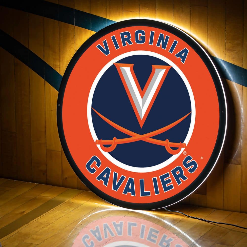 Evergreen University of Virginia Round 23 in. Plug-in LED Lighted Sign ...