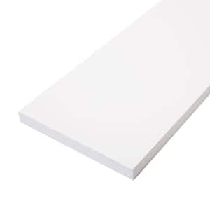 CMPC 1 in. x 6 in. x 16 ft. White Primed Finger-Joint Trim Board Primed ...