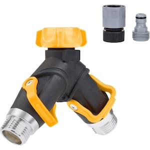 Cubilan 65135AMZ 4 Way Lever Flow Through Valve Connector Bundle ...