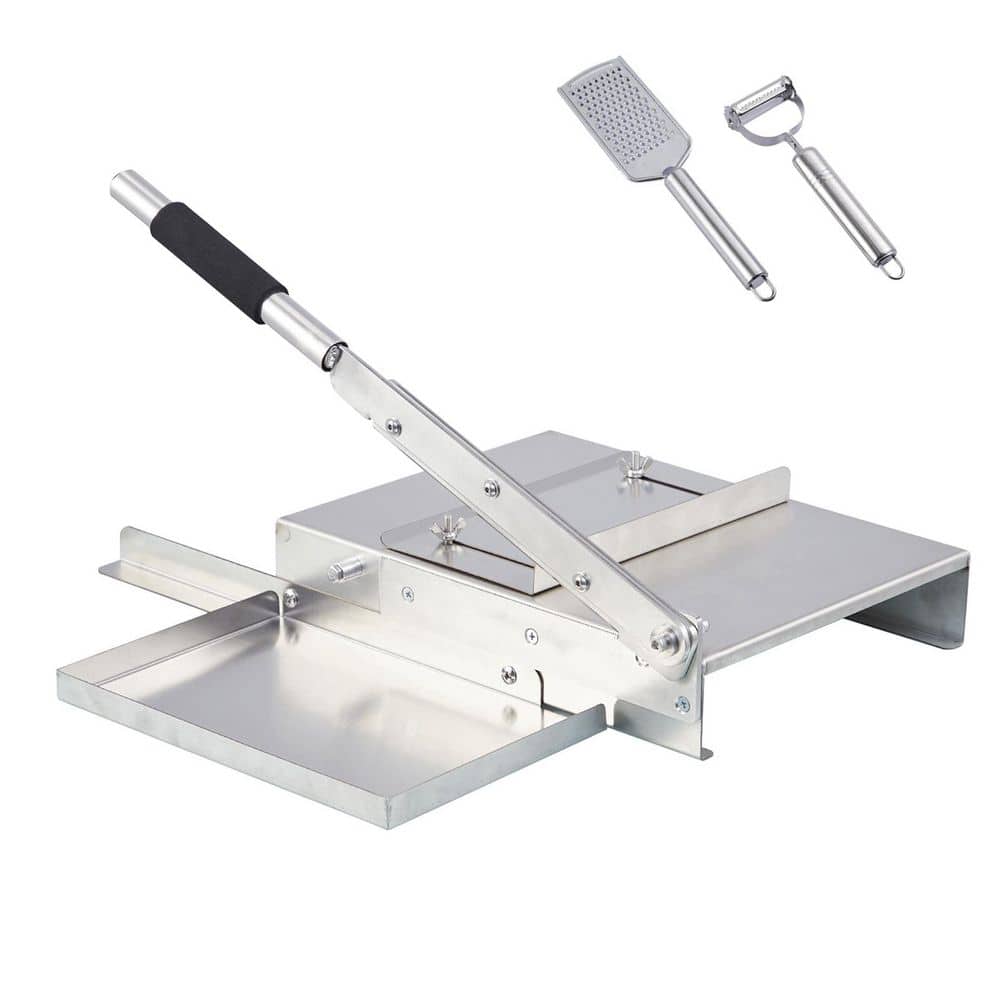 Garvee Manual Meat Slicer with 9.5 in. Stainless Steel Blade, Frozen ...