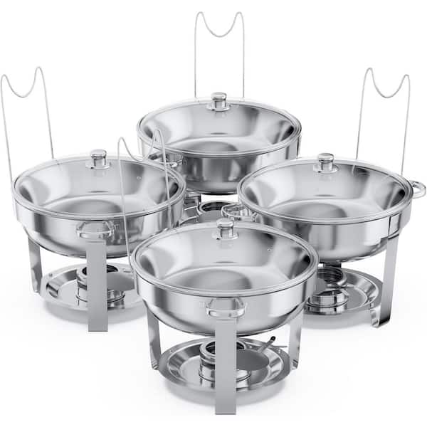 ALPHA Living 4 qt. Stainless Steel Chafing Dish Complete Set of 4 70014 ...