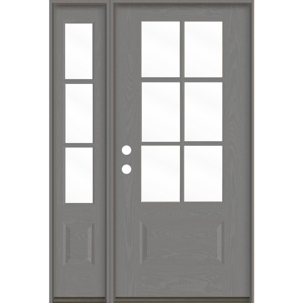 Reviews for Krosswood Doors Farmhouse 50 in. x 79 in. 6-Lite Right-Hand ...