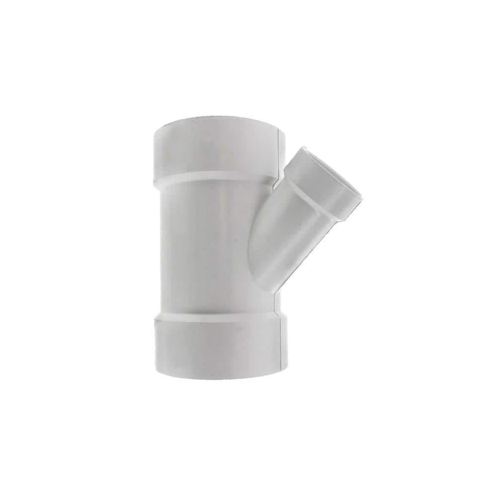 VPC 4 in. x 4 in. x 3 in. PVC DWV All Hub Wye Fitting 34-LP601-422B ...