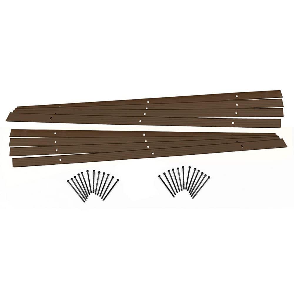ProFlex 48 ft. x 0.18 in. x 4 in. Brown Aluminum Edging Kit 1806BR-48C ...