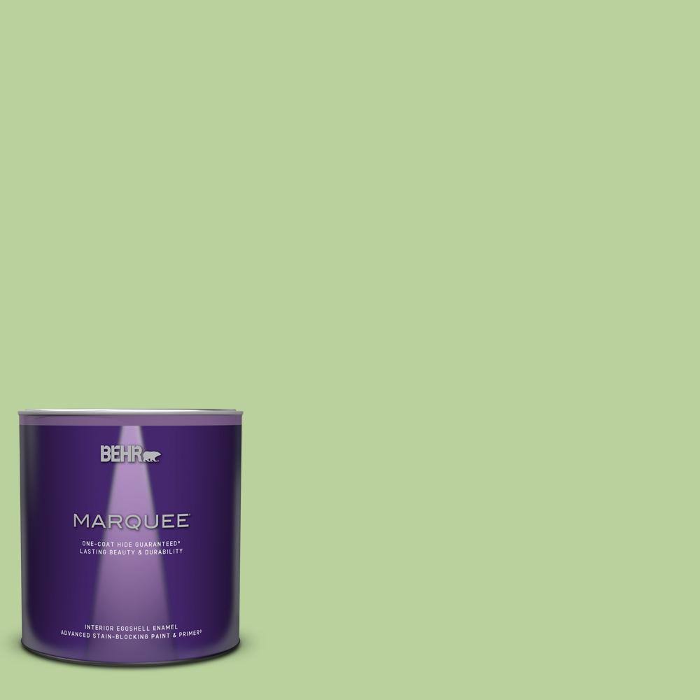 BEHR MARQUEE 1 qt. #P380-4 Four Leaf Clover Eggshell Enamel Interior ...