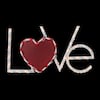 Northlight 9 in. H x 17 in. L Lighted Love with Heart Valentine's Day ...