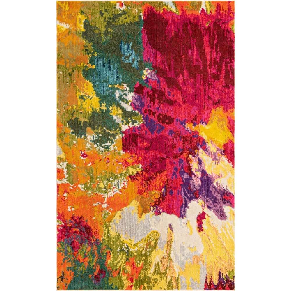 Unique Loom Estrella Apollo Multi 5' 0 x 8' 0 Area Rug 3127567 - The ...