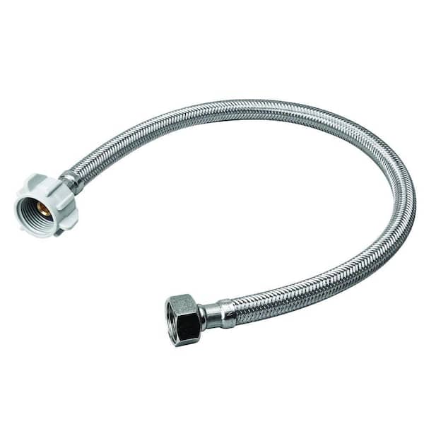 ProLine Series 1/2 in. COMP x 7/8 in. BC x 12 in. Braided Stainless ...