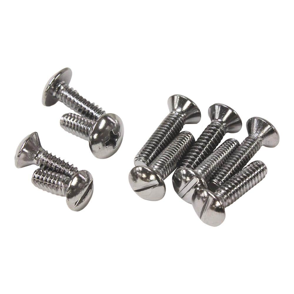 Everbilt 10 Piece Handle Screw Kit in Oval-Head and Truss-Head 46477 ...