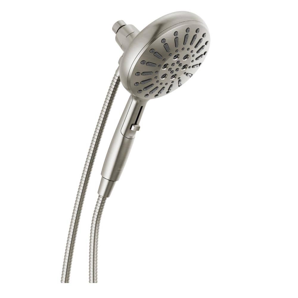 Delta 7-Spray Patterns 1.75 GPM 6.19 in. Wall Mount Handheld Shower ...