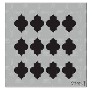 Stencil1 Rows of Stars Small Repeat Pattern Stencil S1_PAS_STS